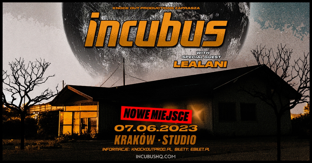 Incubus zagra w Polsce w innej lokalizacji. Ogłoszono support [DATA, MIEJSCE] | Teraz Muzyka