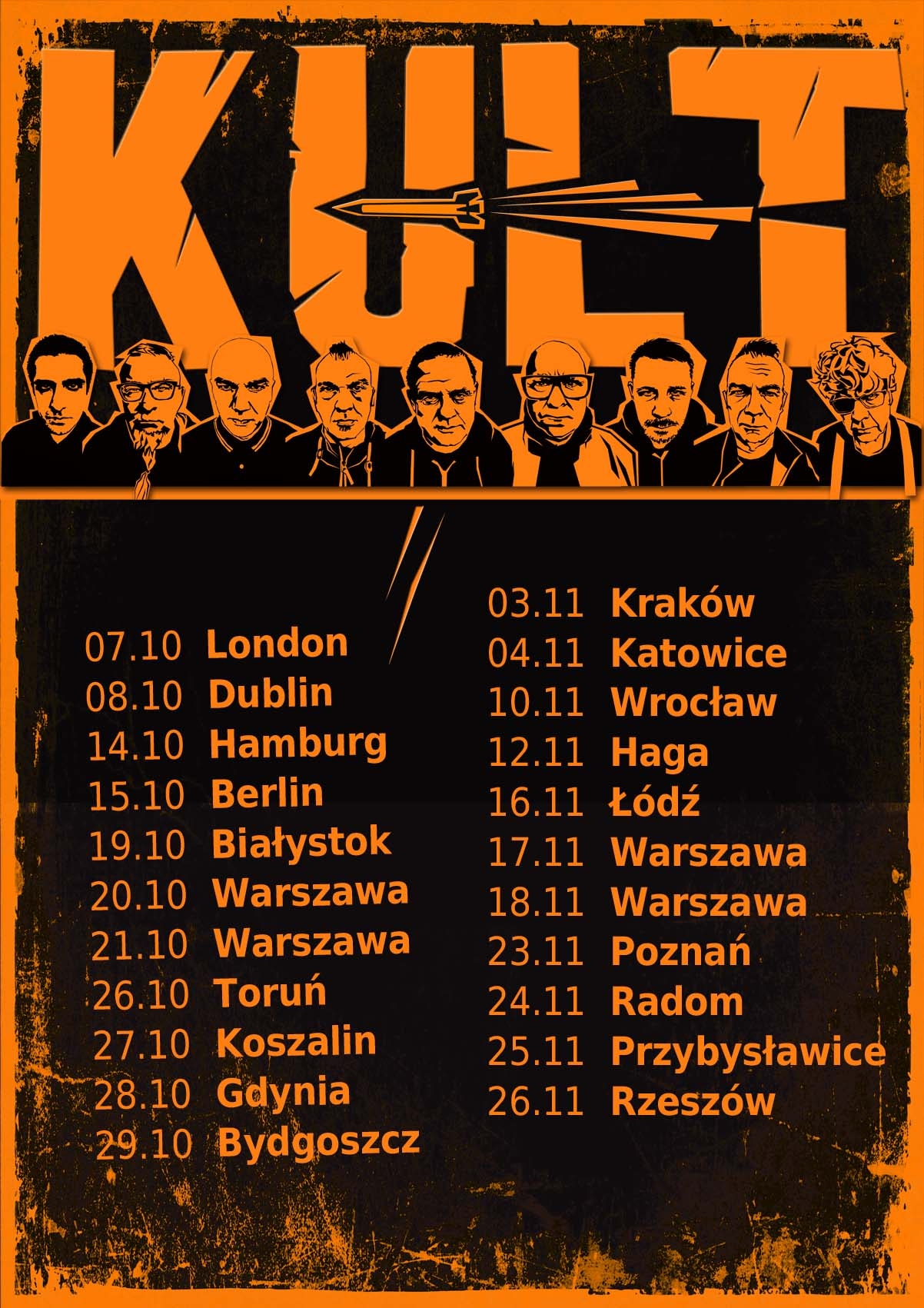 Kult ogłosił Trasę Pomarańczową 2023. W których miastach zagra? | Teraz ...