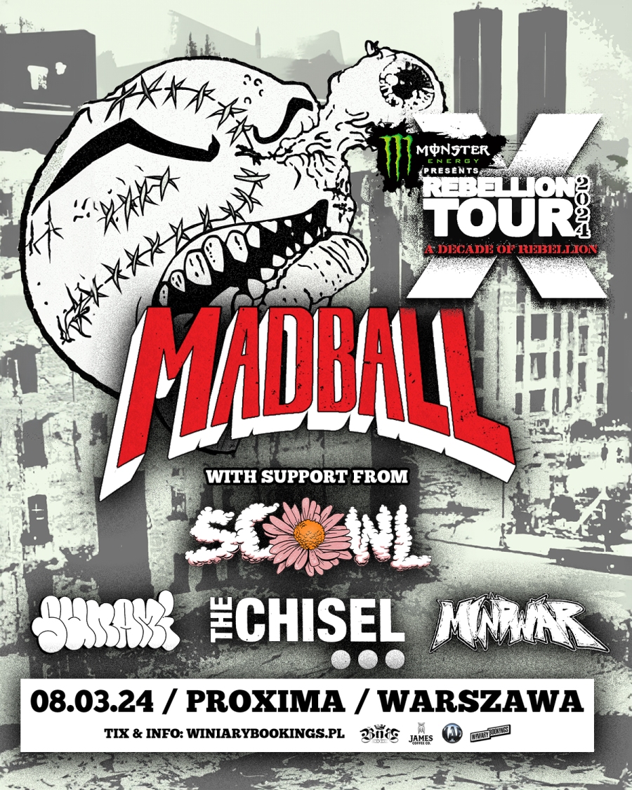 Rebellion Tour 2024 w Polsce. Madball i inne gwiazdy w składzie imprezy ...