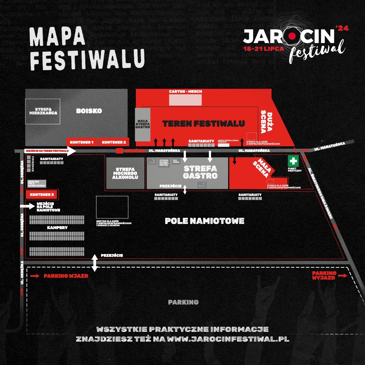 Jarocin Festiwal 2024: harmonogram, mapa, parking, pole namiotowe i ...
