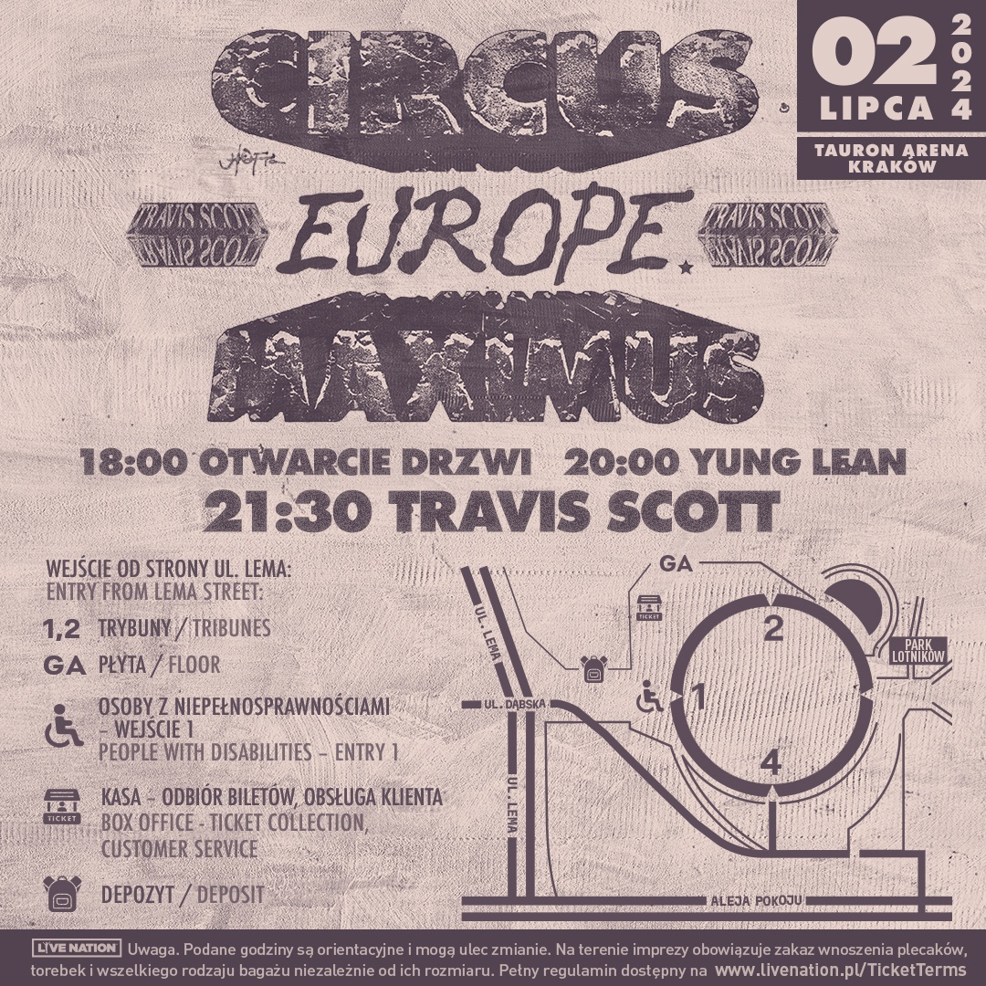 Travis Scott w Polsce – rozpiska godzinowa koncertu | Teraz Muzyka