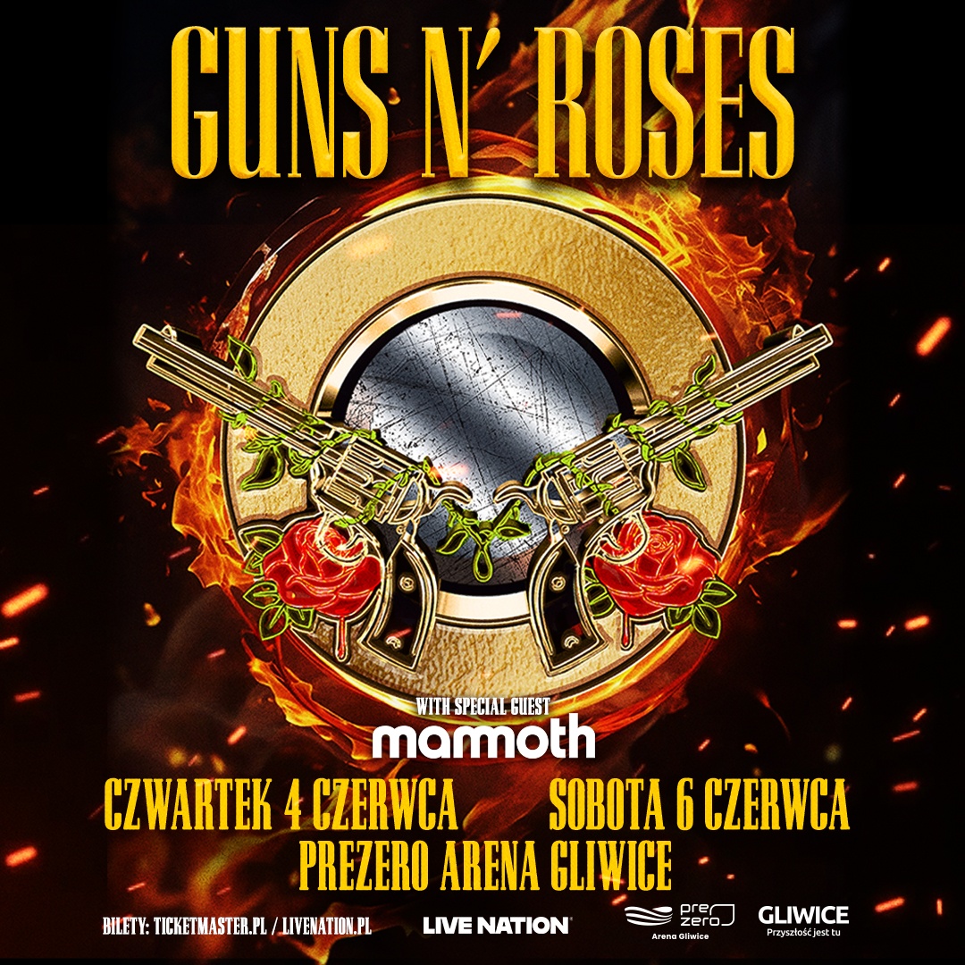 Guns N' Roses zagrają dwa koncerty w Polsce w 2026 roku [DATA, BILETY] | Teraz Muzyka